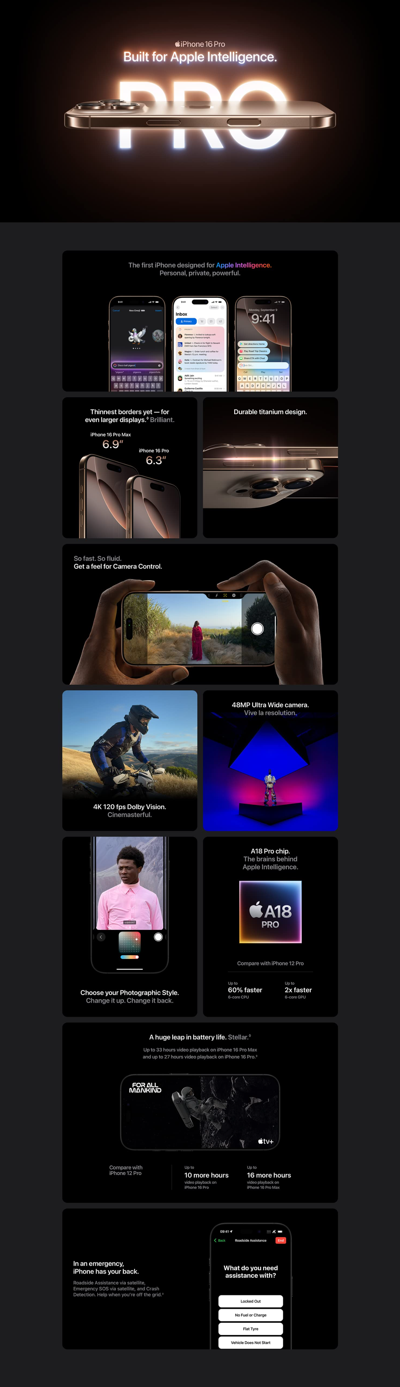 Apple iPhone 16 Pro (Natural Titanium, 256GB) | Best Price India